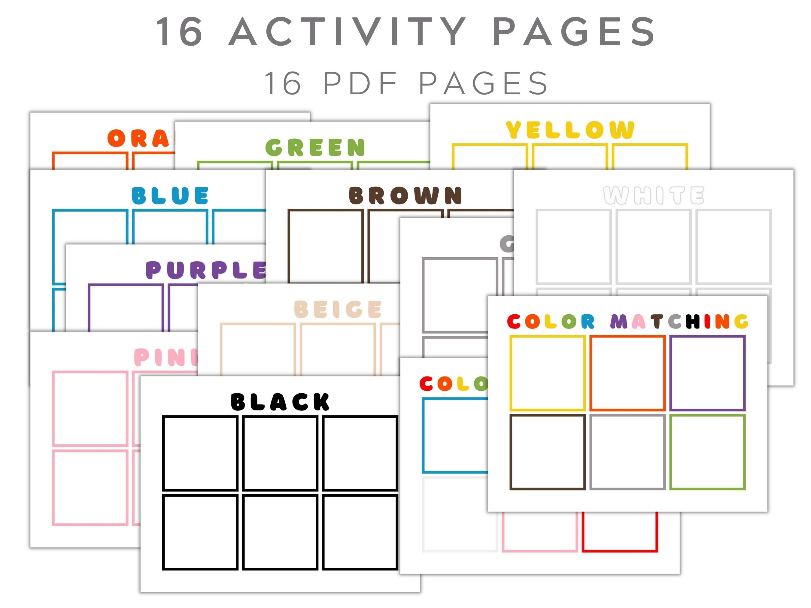 Color Sorting Activity. Color Matching Cards. Toddler, Preschool ...