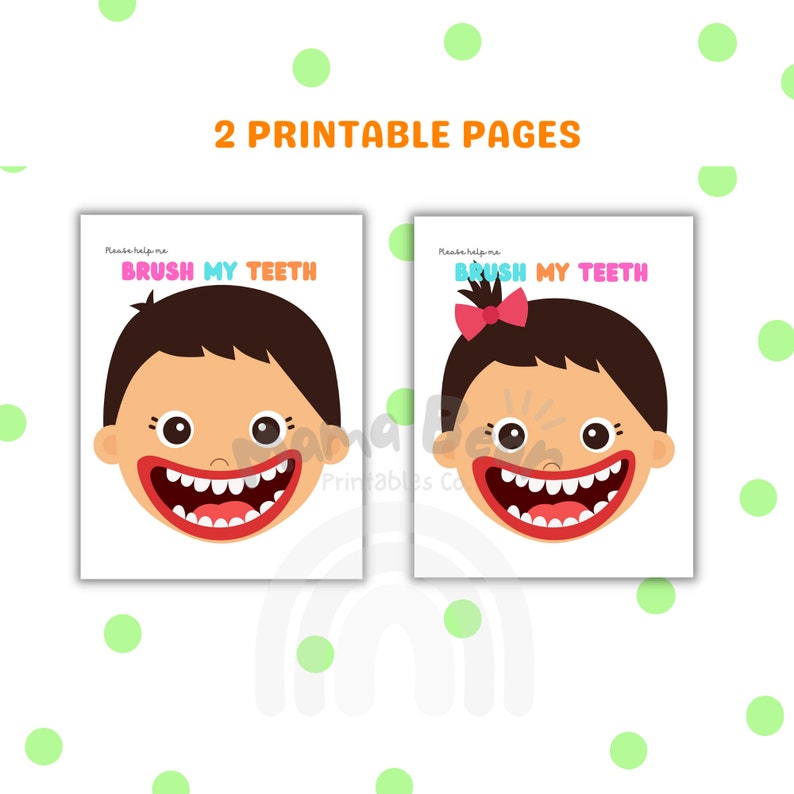 Teeth Brushing Practice and Learning Activity. Montessori Learning ...