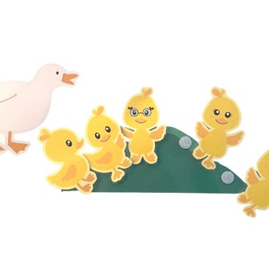 Five Little Ducks Printable Props. Nursery Rhymes, Baby and Toddler ...