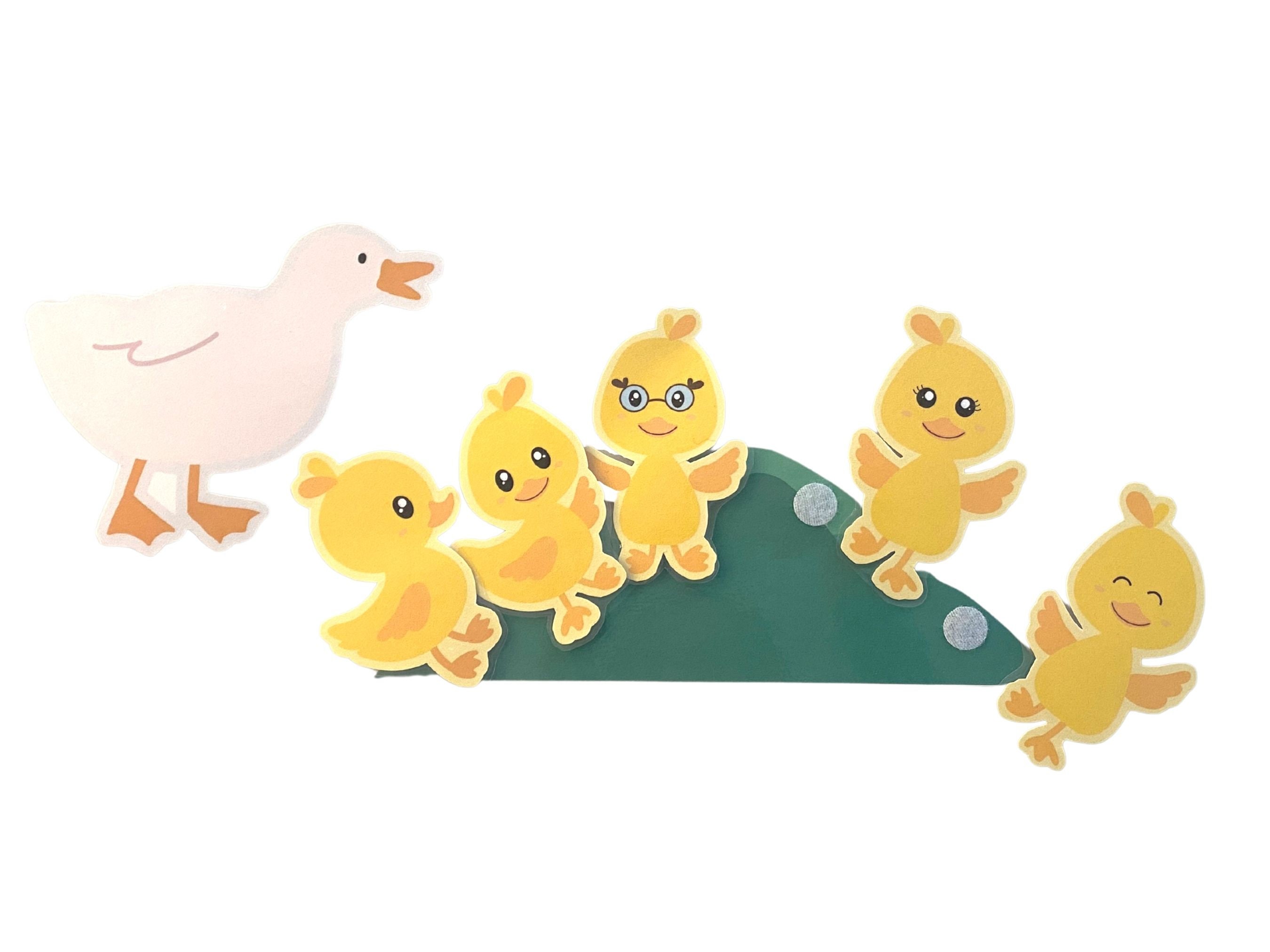 Five Little Ducks Printable Props. Nursery Rhymes Baby and - Etsy UK