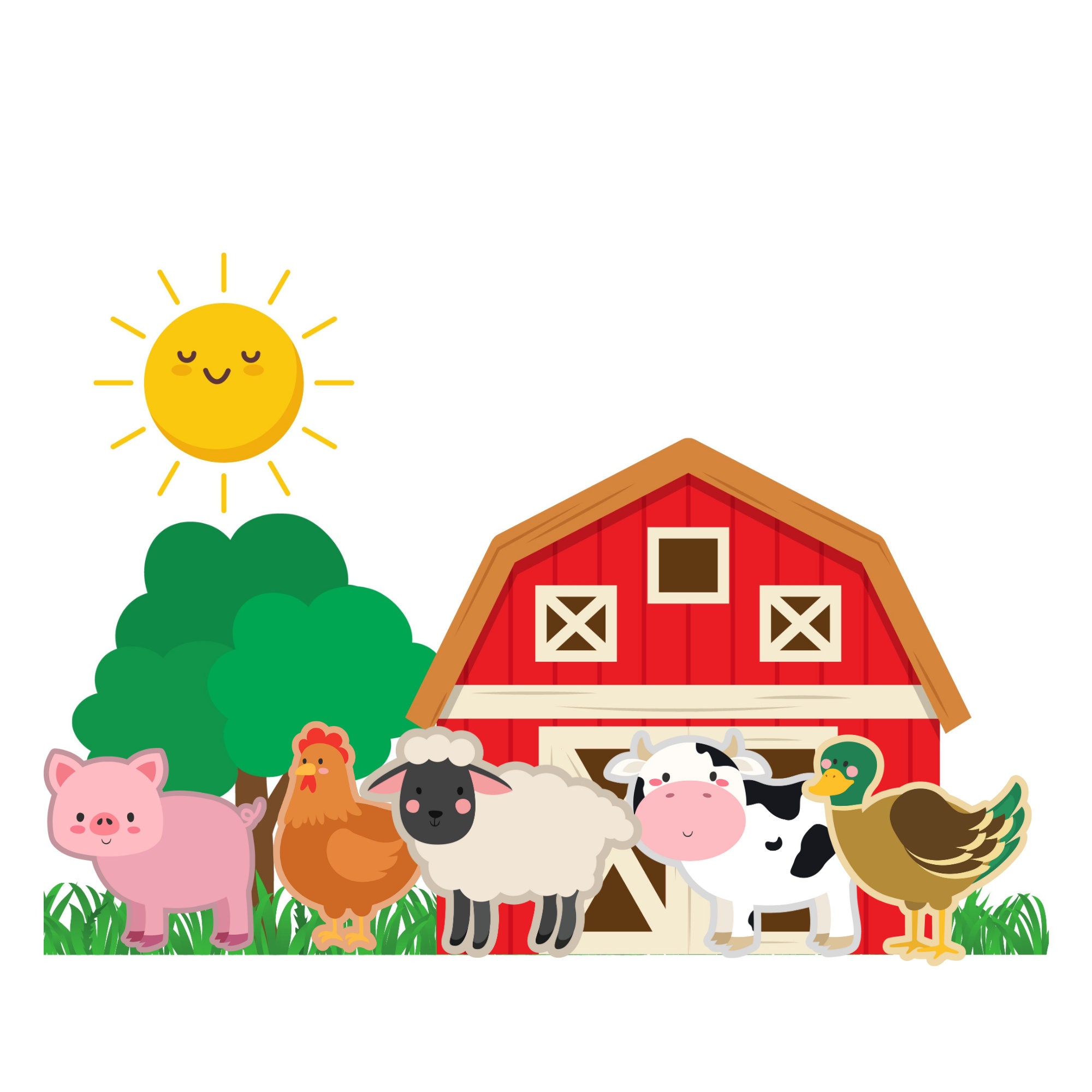 Old Macdonald Had A Farm Printable Props. Nursey Rhymes Baby - Etsy ...