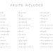 36 Fruit Flashcards With Real Pictures. Montessori Flashcards ...