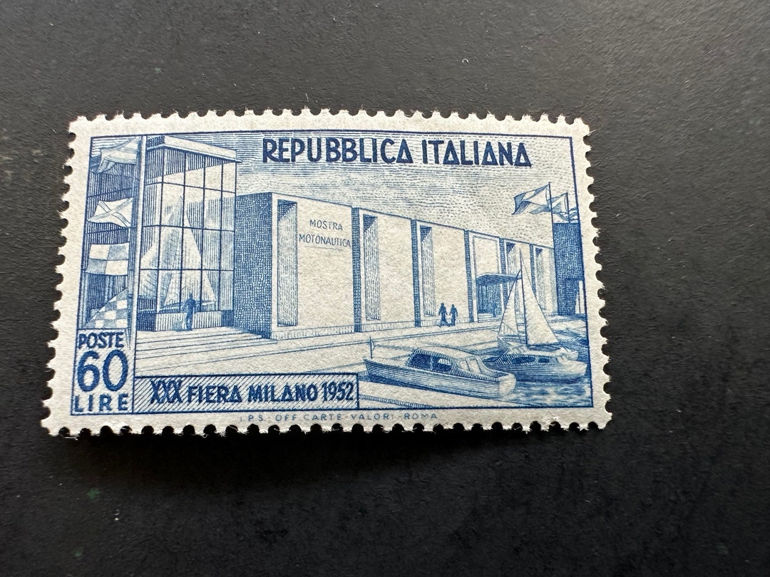 Italy Mint Stamp Depicting the Milan Trade Fair Issued in 1952 - Etsy
