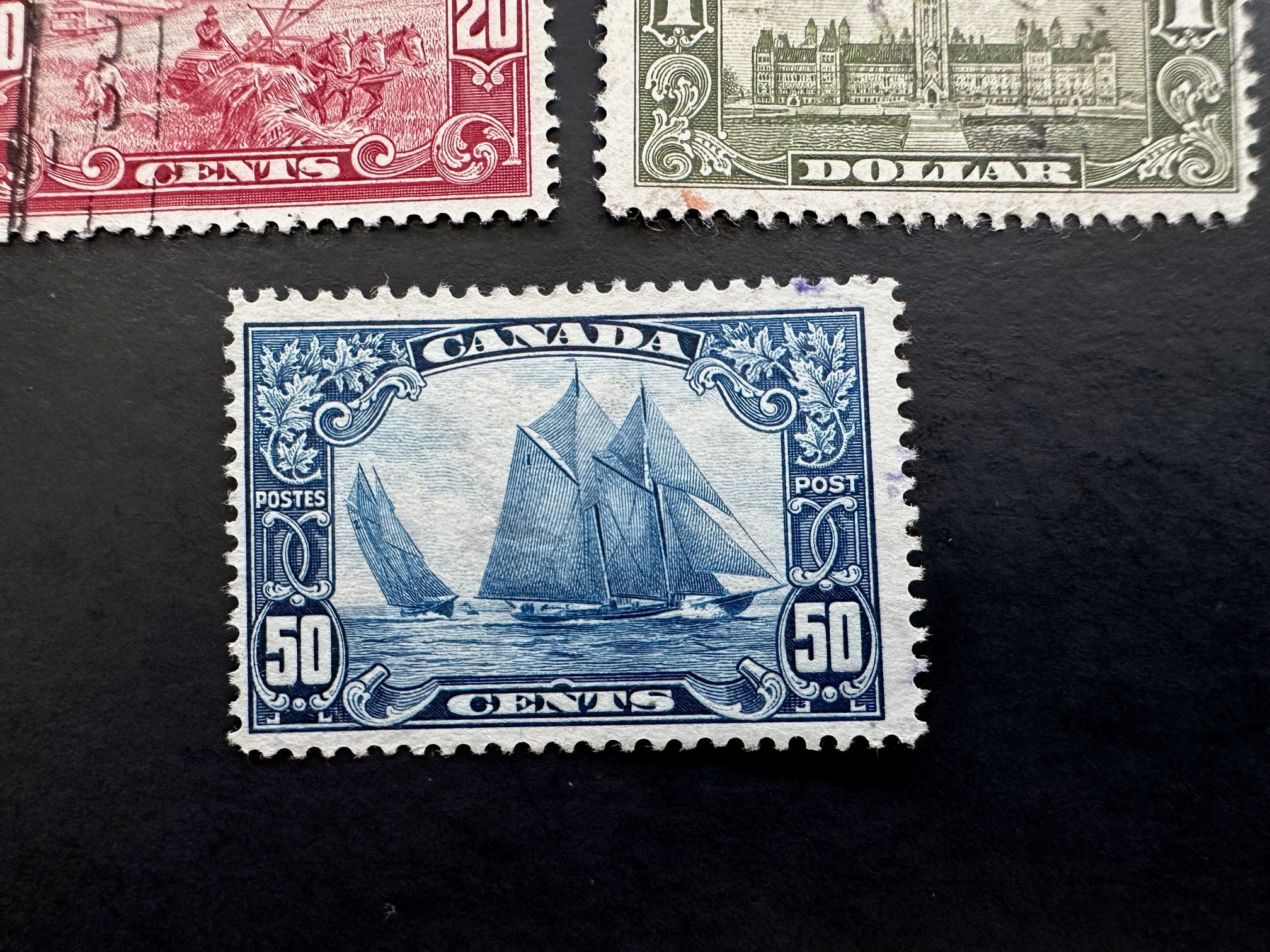 3 Canada Stamps Issued in 1929 Featuring Parliament and Bluenose - Etsy