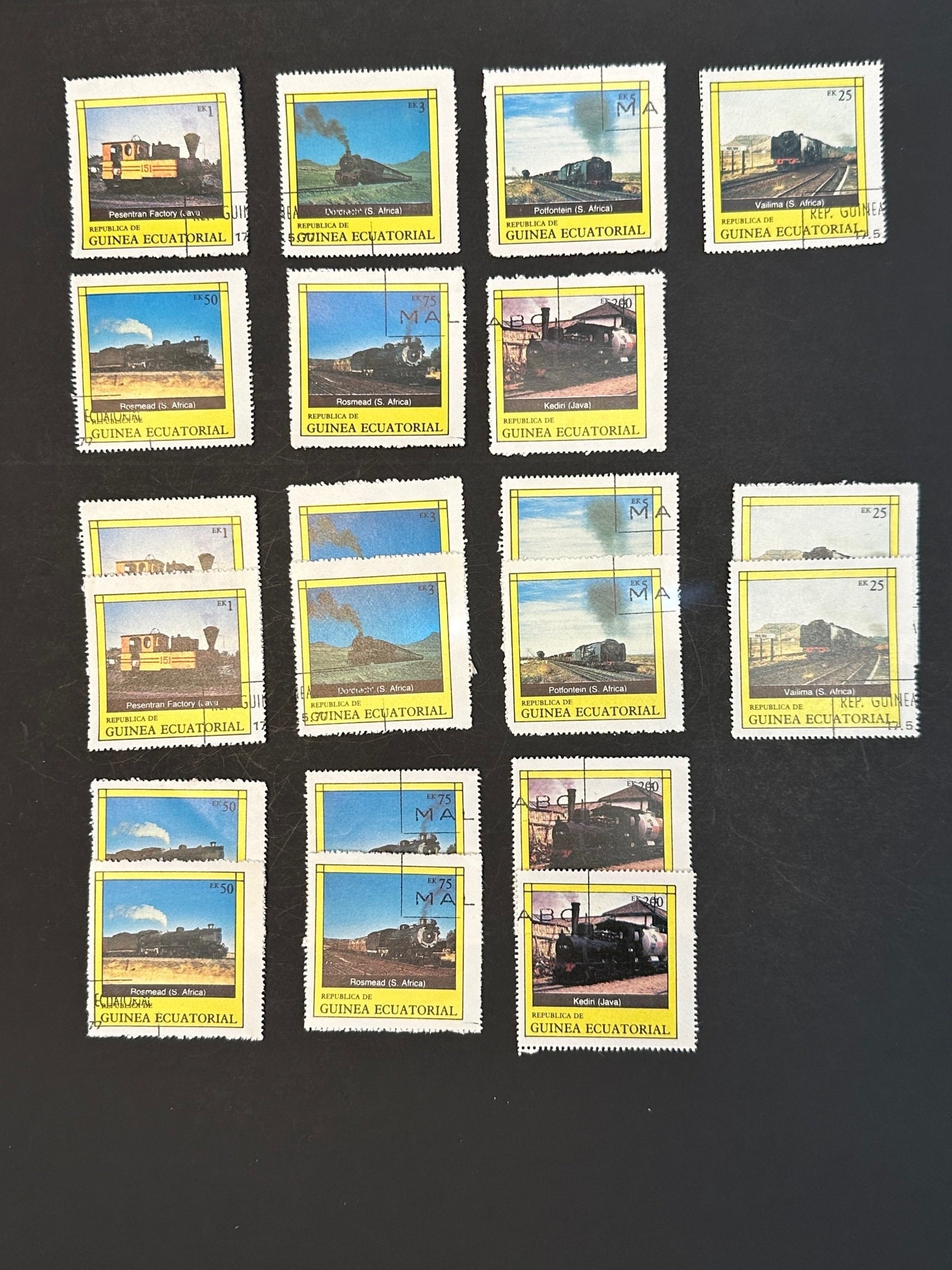 21 Locomotives and Steam Engines Depicted on These Used Stamps - Etsy