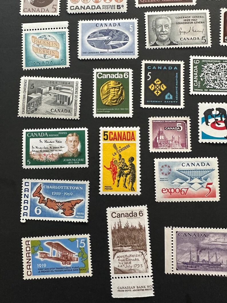 40 Canada Unused Stamps 1960s - Etsy
