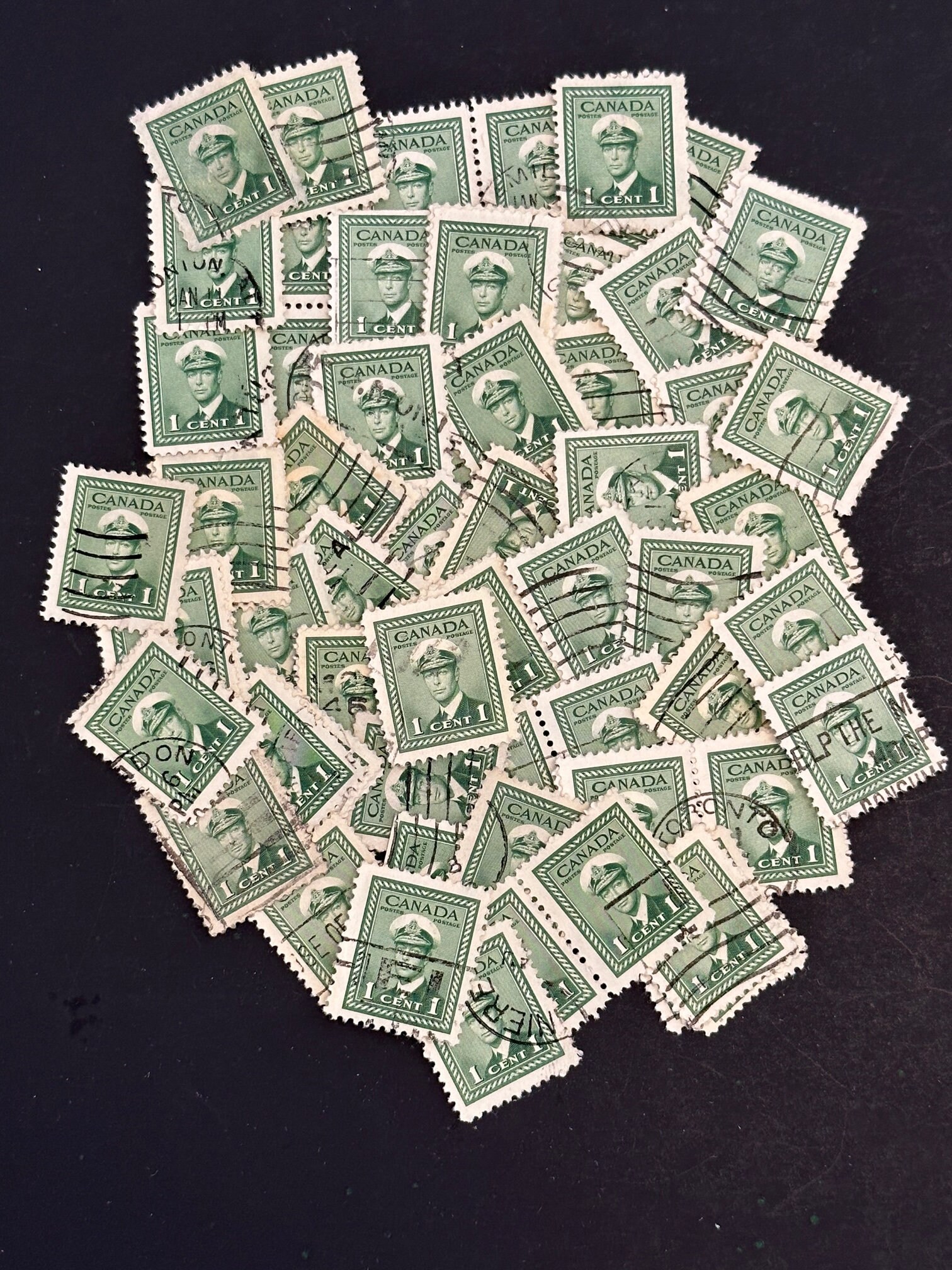 75 Green King George VI Canadian Stamp Used 1949 - Etsy