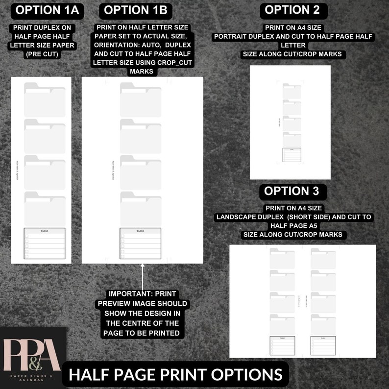 HALF LETTER Half Page | Inbox | Priority | Task List|planner Insert ...