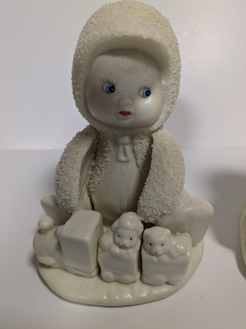 THREE Snowbabies, Snowbaby With Train Set, Snowbaby With Penquin and ...