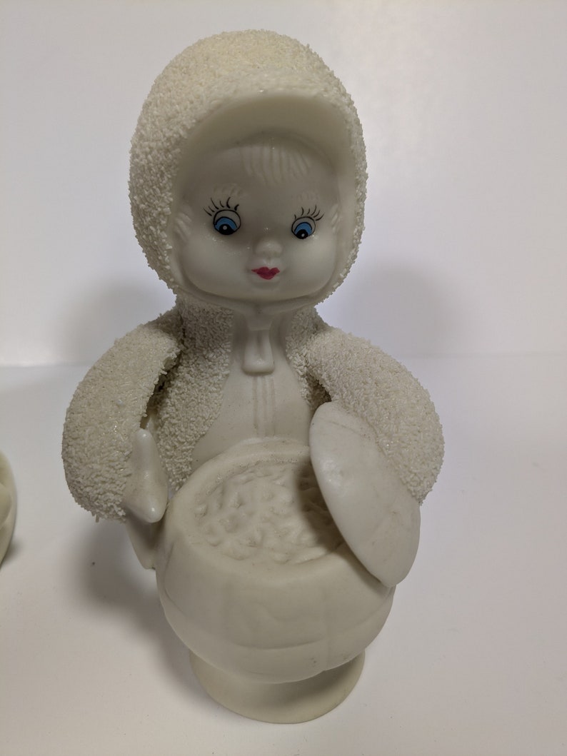 THREE Snowbabies, Snowbaby With Train Set, Snowbaby With Penquin and ...