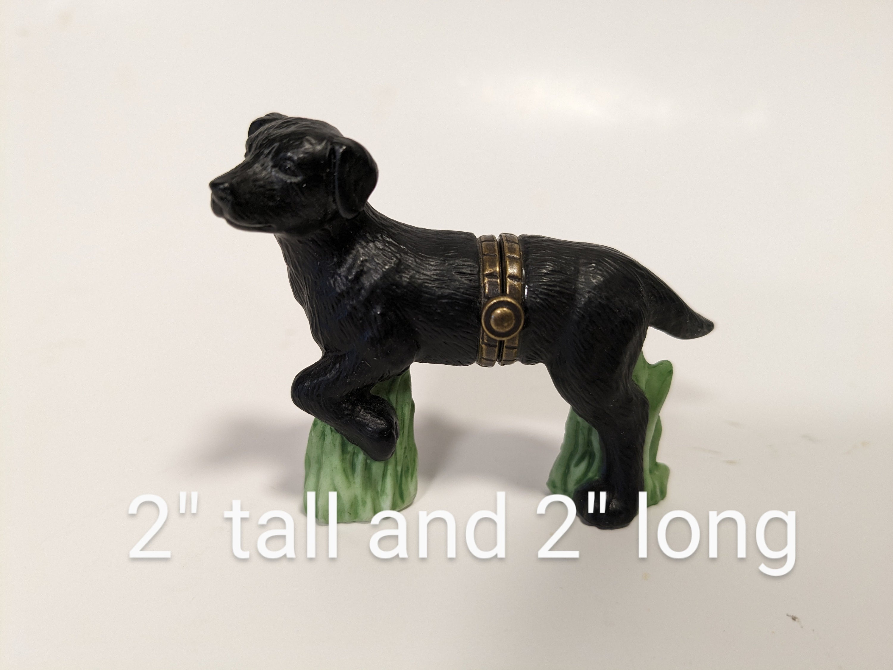 Porcelain Hinged Hunting Dog Trinket Box PHB - Etsy