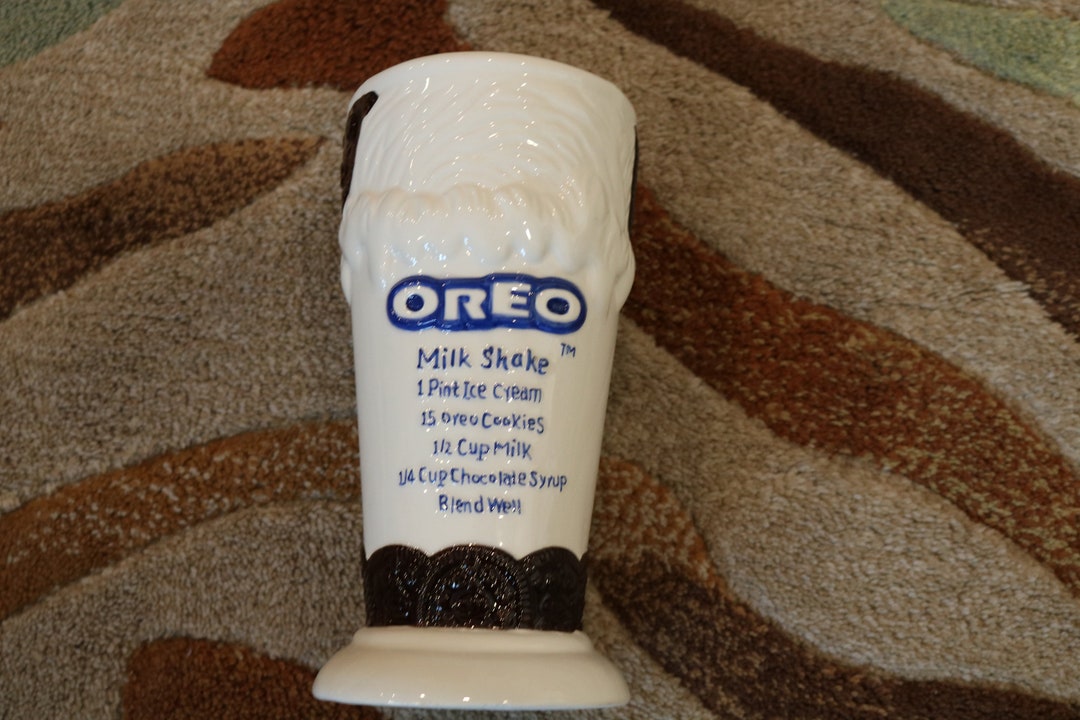 Oreo Milk Shake Glass - Etsy
