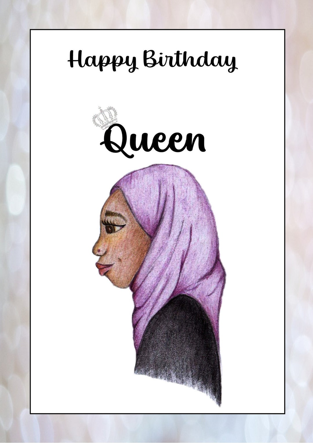 Queen Birthday Card - Etsy