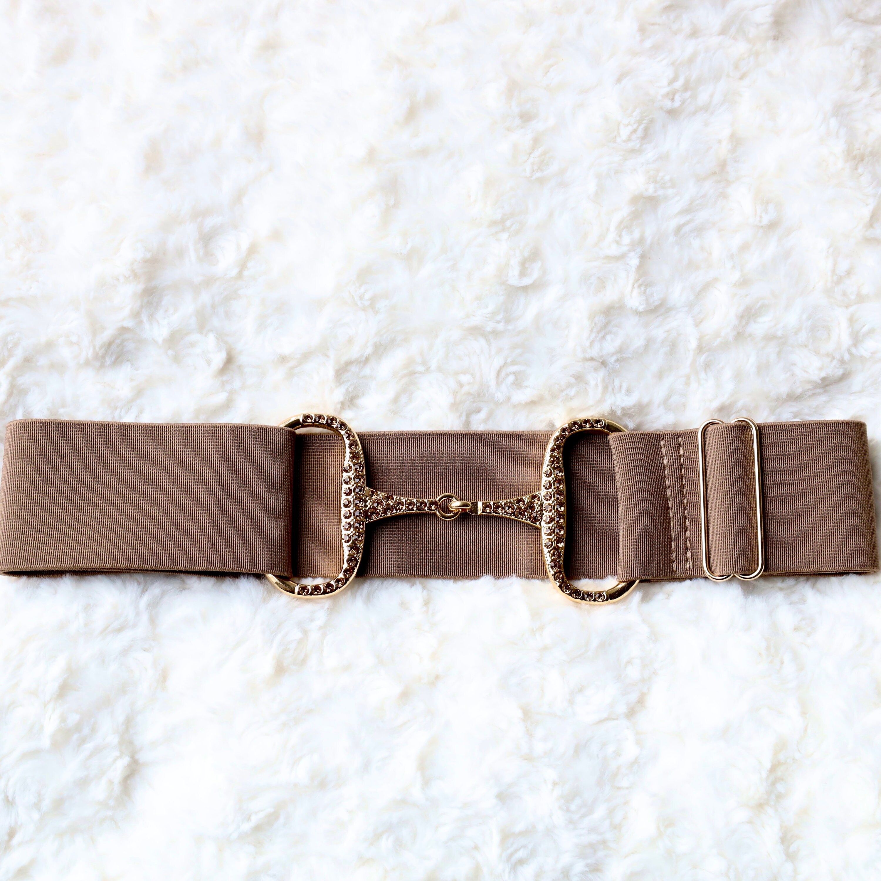 Tan Snaffle Bit Belt, Horse Riding Belt, Equestrian Belt, Mens Elastic ...