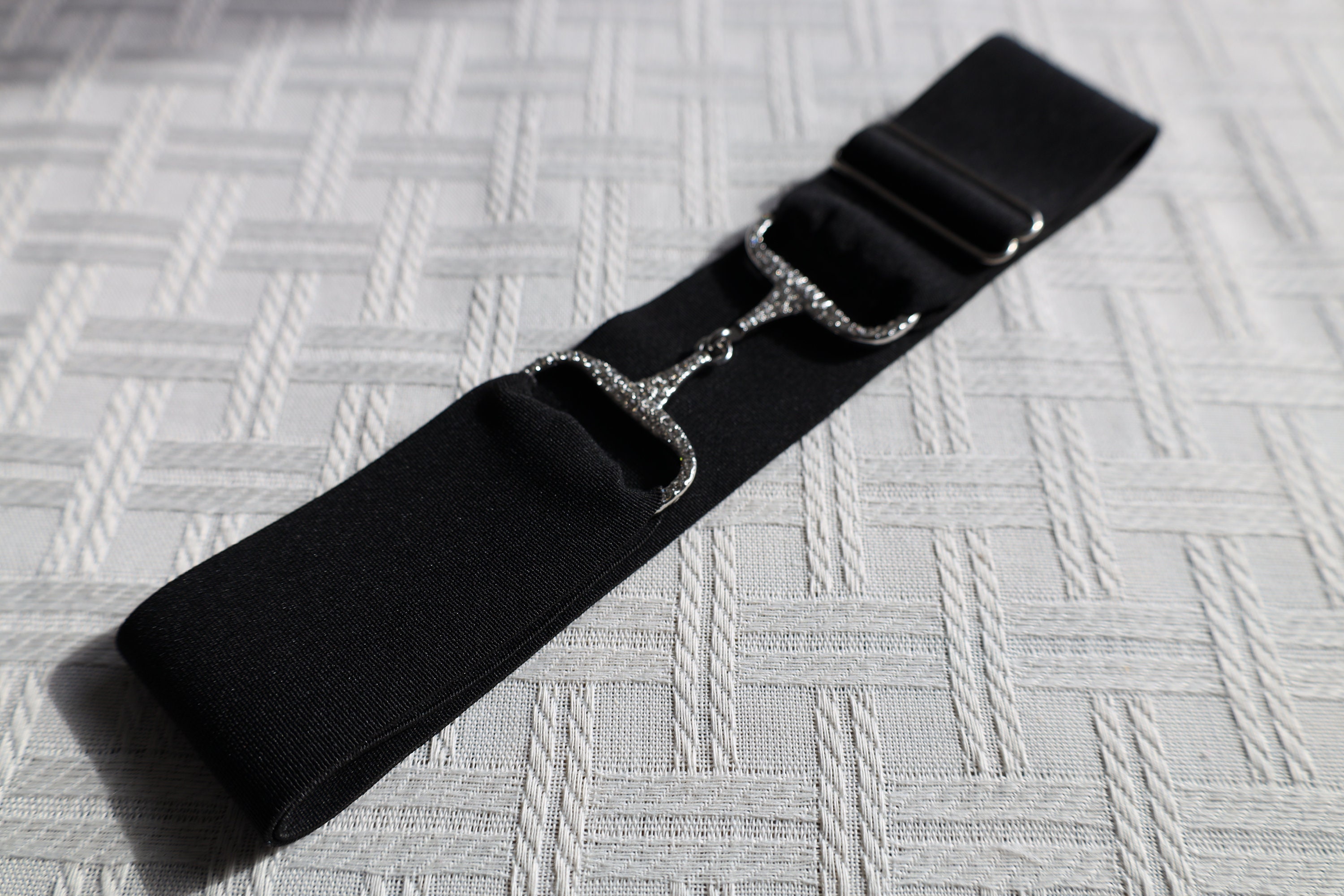 Elastic Snaffle Bit Belt 2 Elastic/2 Buckle Black or Green - Etsy