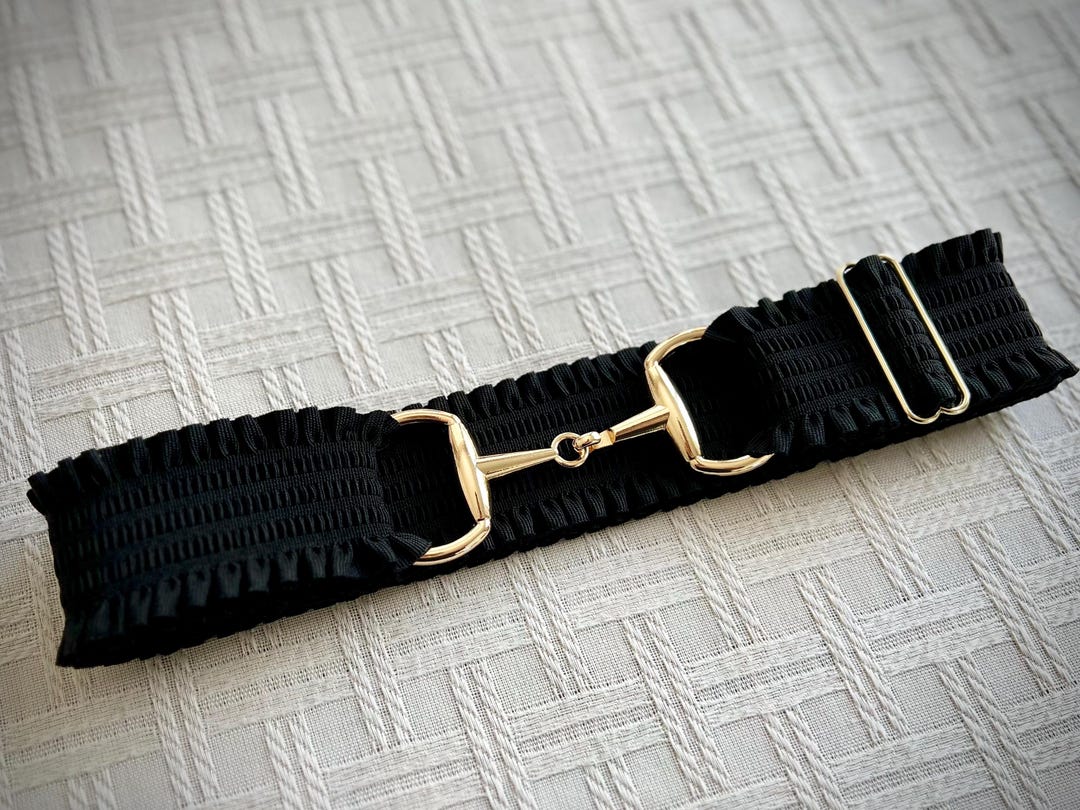 Black Ruffle Snaffle Bit Belt 2 - Etsy