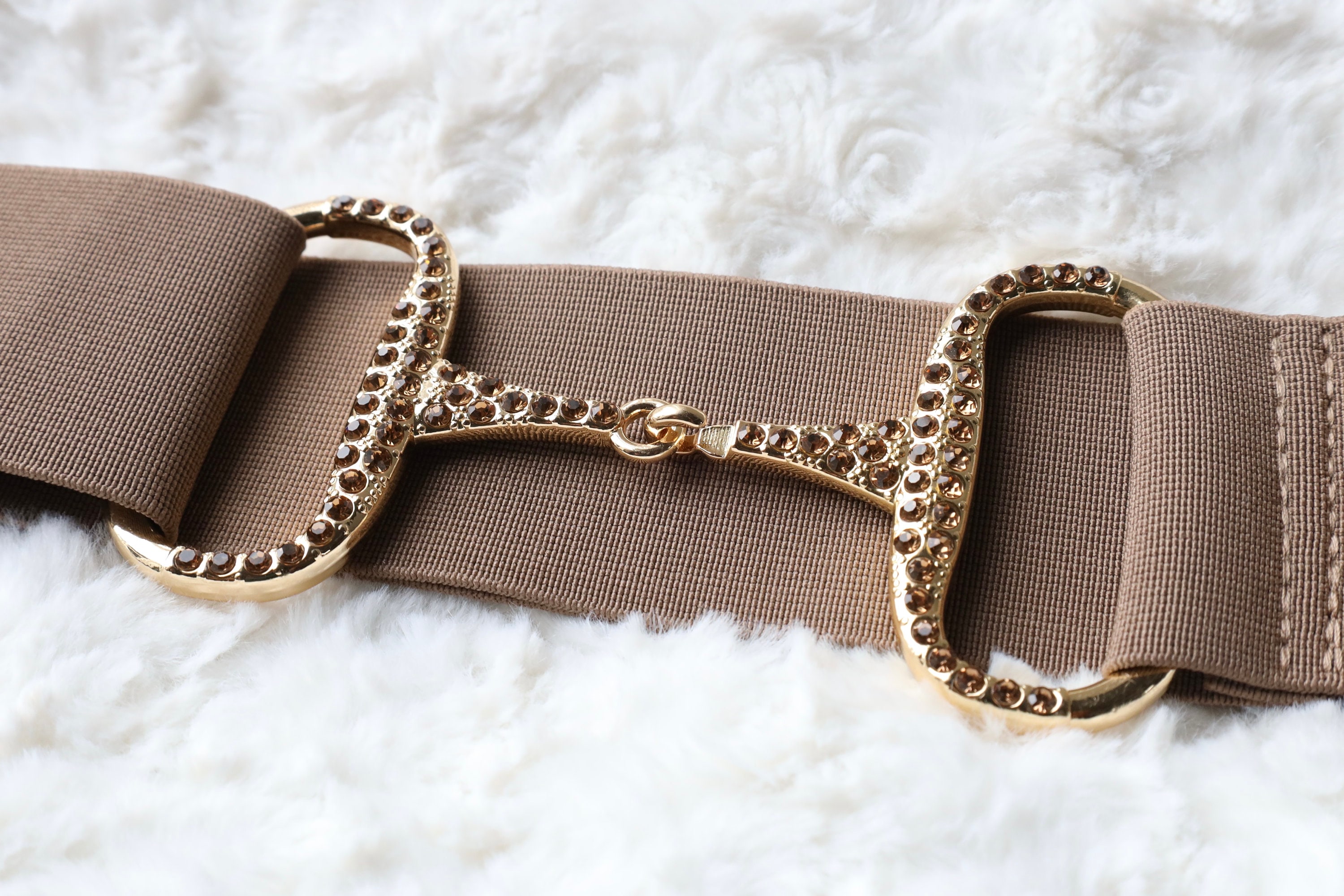 Tan Snaffle Bit Belt, Horse Riding Belt, Equestrian Belt, Mens Elastic ...