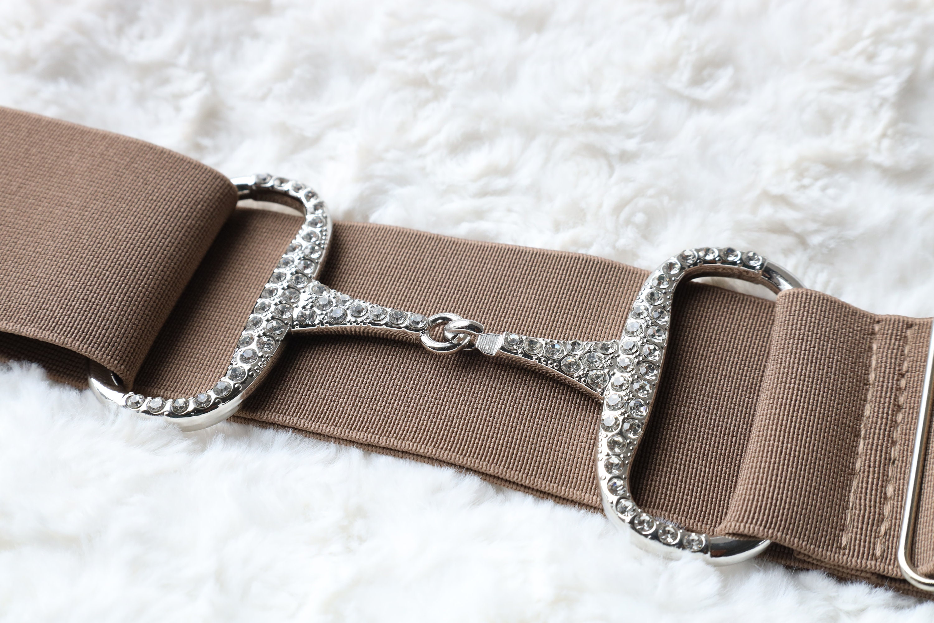 Tan Snaffle Bit Belt, Horse Riding Belt, Equestrian Belt, Mens Elastic ...