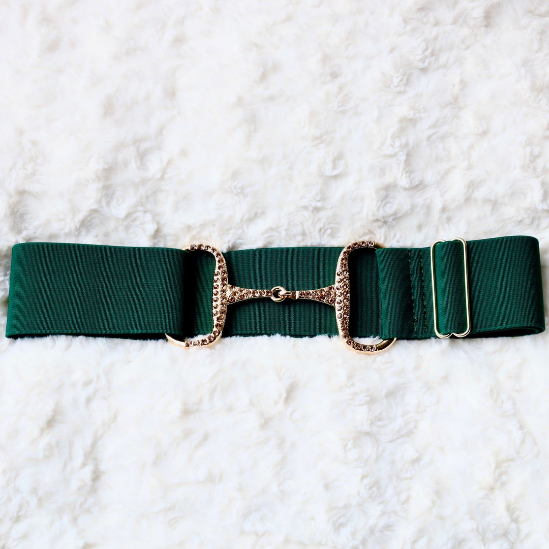 Hunter Green Snaffle Bit Belt, Horse Riding Belt, Equestrian Belt, Mens ...