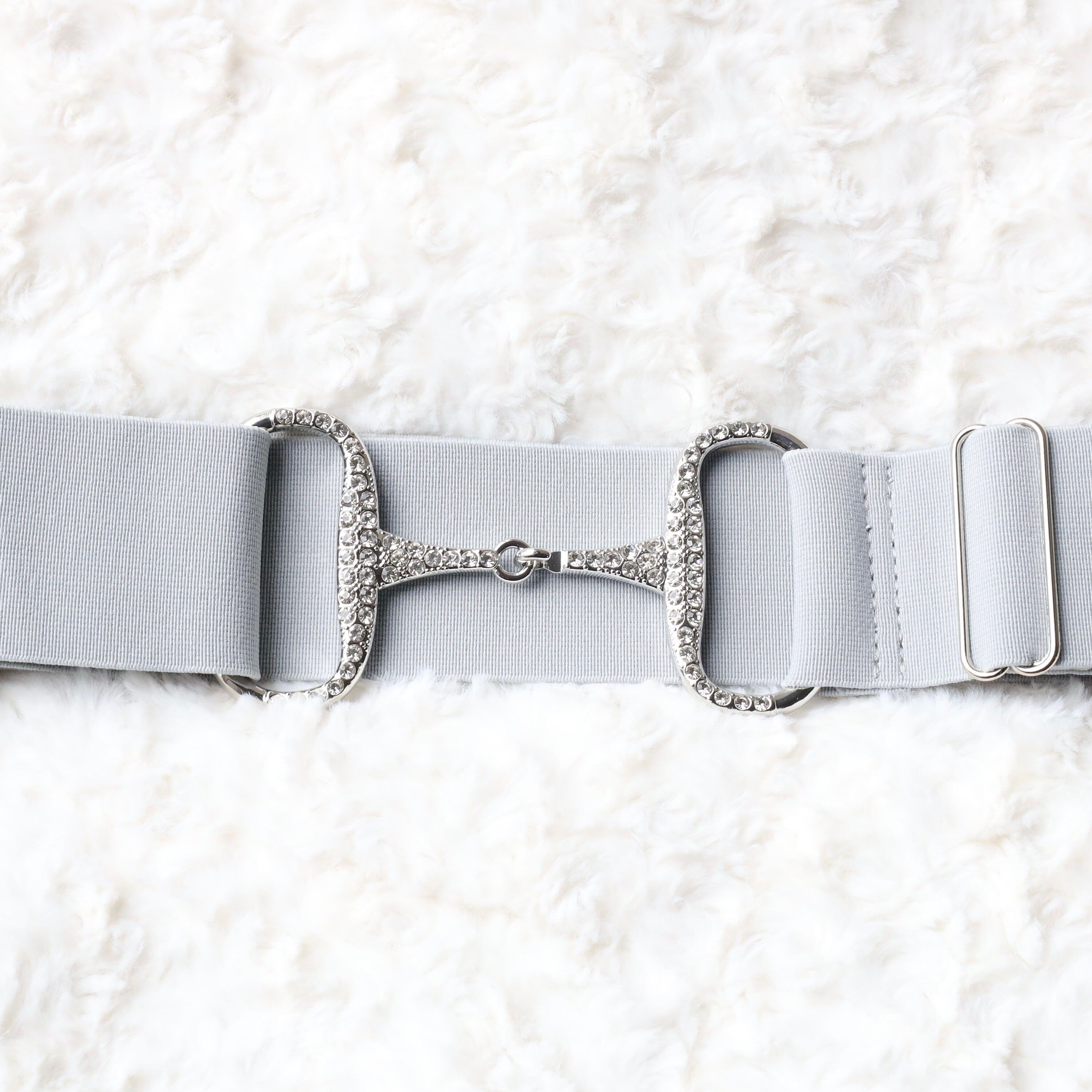 Gray Snaffle Bit Belt, Horse Riding Belt, Equestrian Belt, Mens Elastic ...
