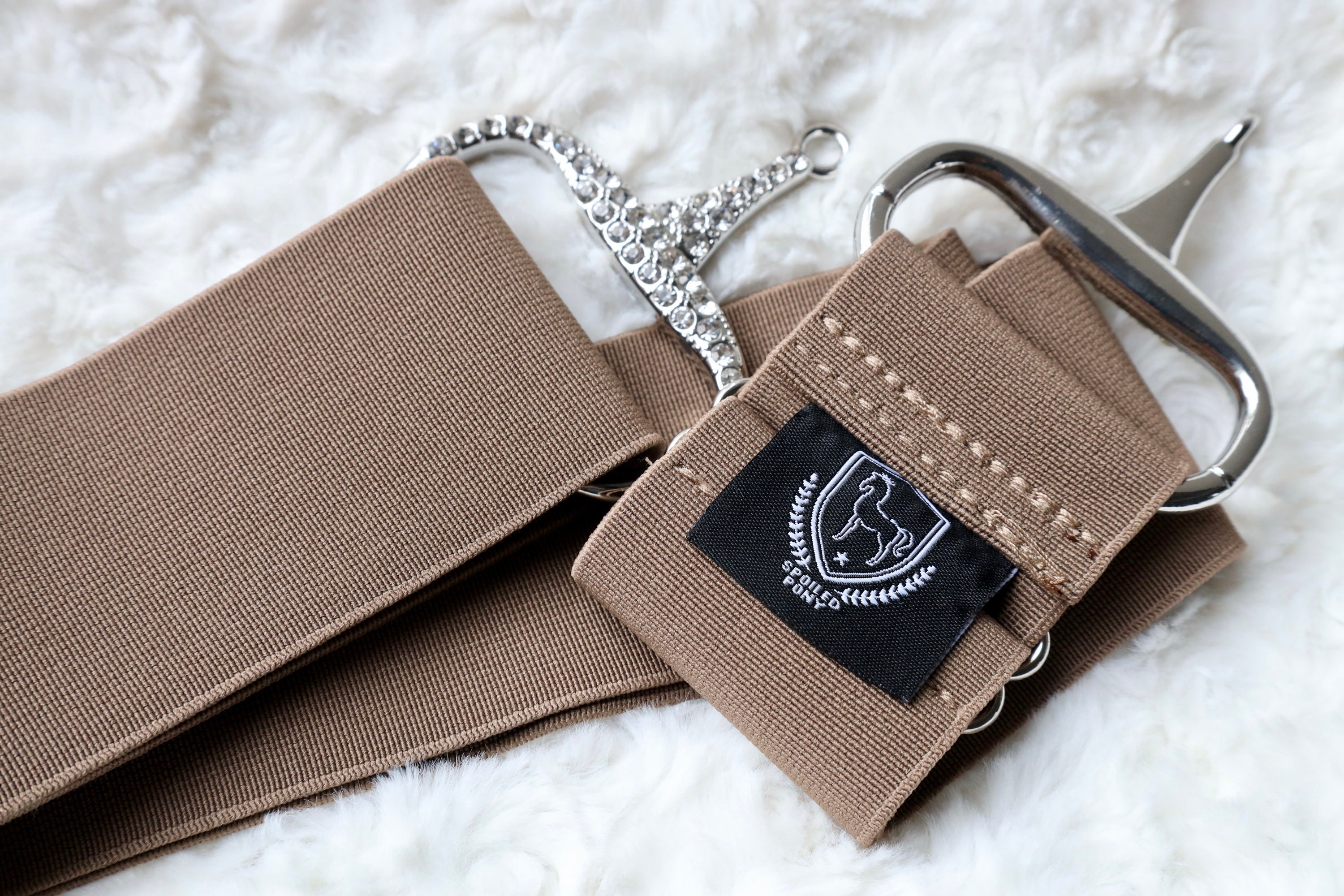 Tan Snaffle Bit Belt, Horse Riding Belt, Equestrian Belt, Mens Elastic ...