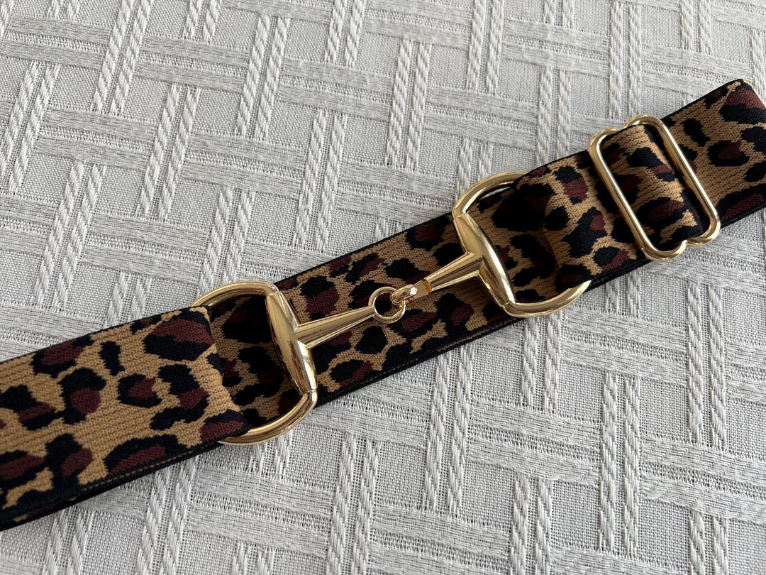 Cheetah Elastic Snaffle Bit Belt 1.5 - Etsy