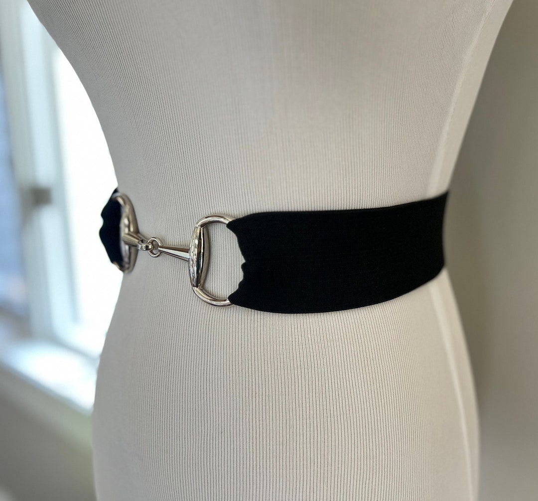 Black Elastic Horse Bit Belt 2 - Etsy