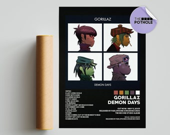 Gorillaz Album Cover Poster - Etsy