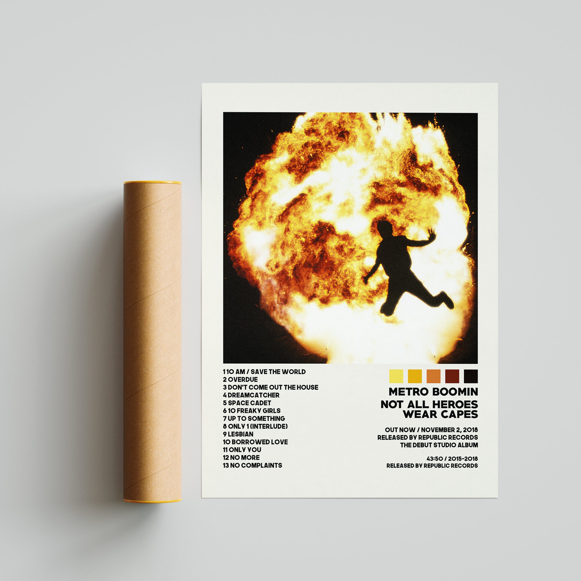 21 Savage & Metro Boomin Poster / Not All Heros Wear Capes Poster ...
