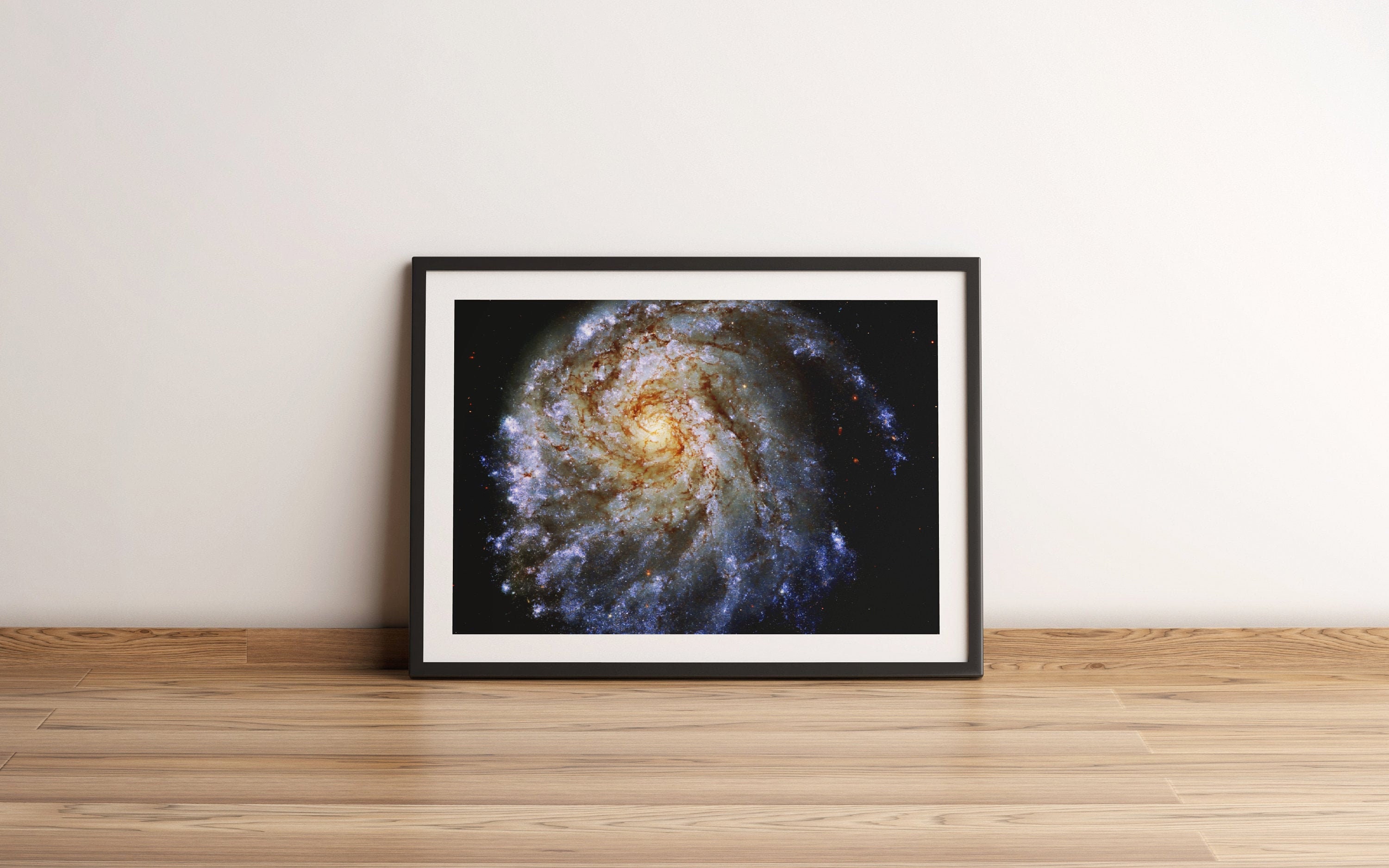 Spiral Galaxy NGC 2276 Hubble Space Telescope Image NASA Photo Enhanced ...