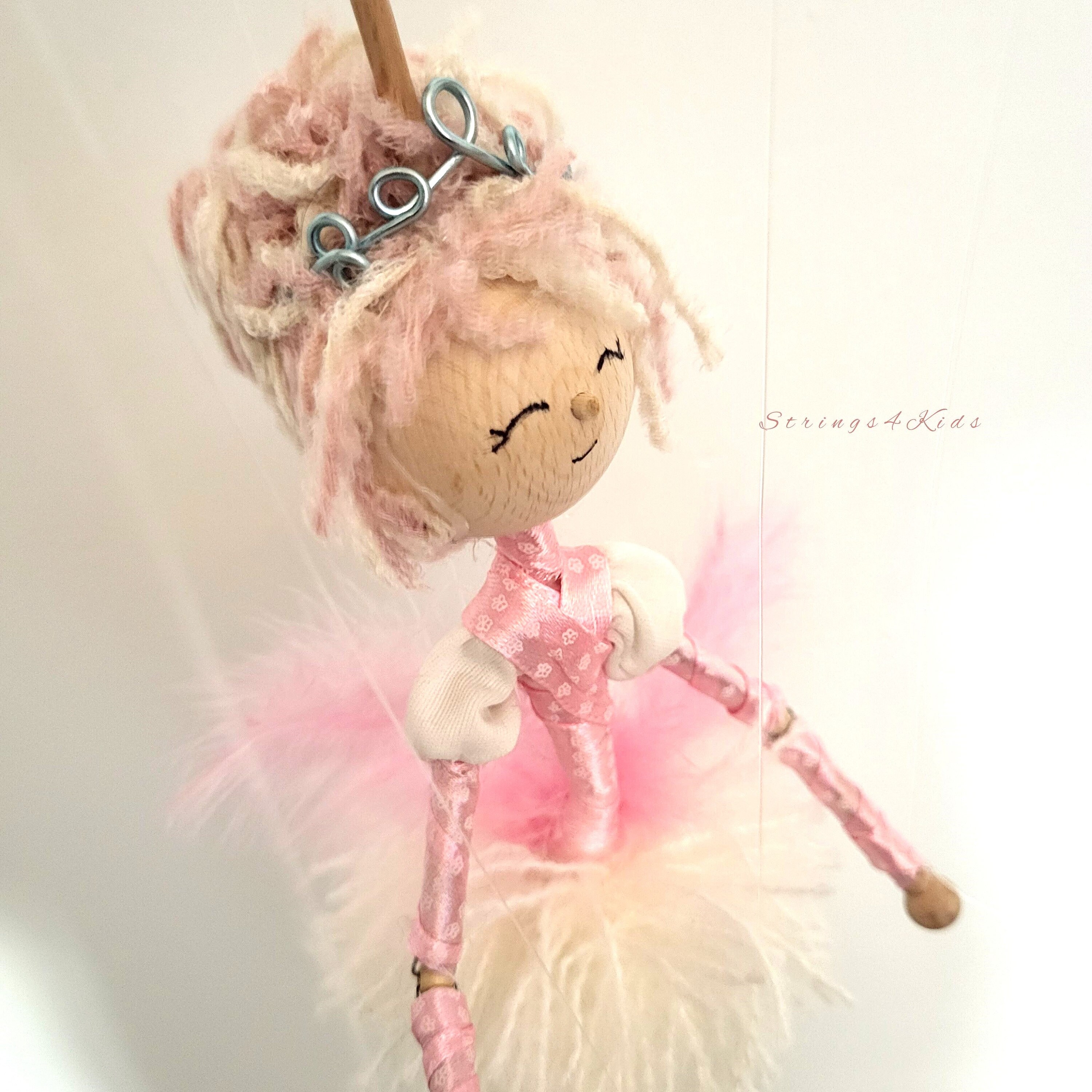 Pink Fairy String Puppet - Etsy