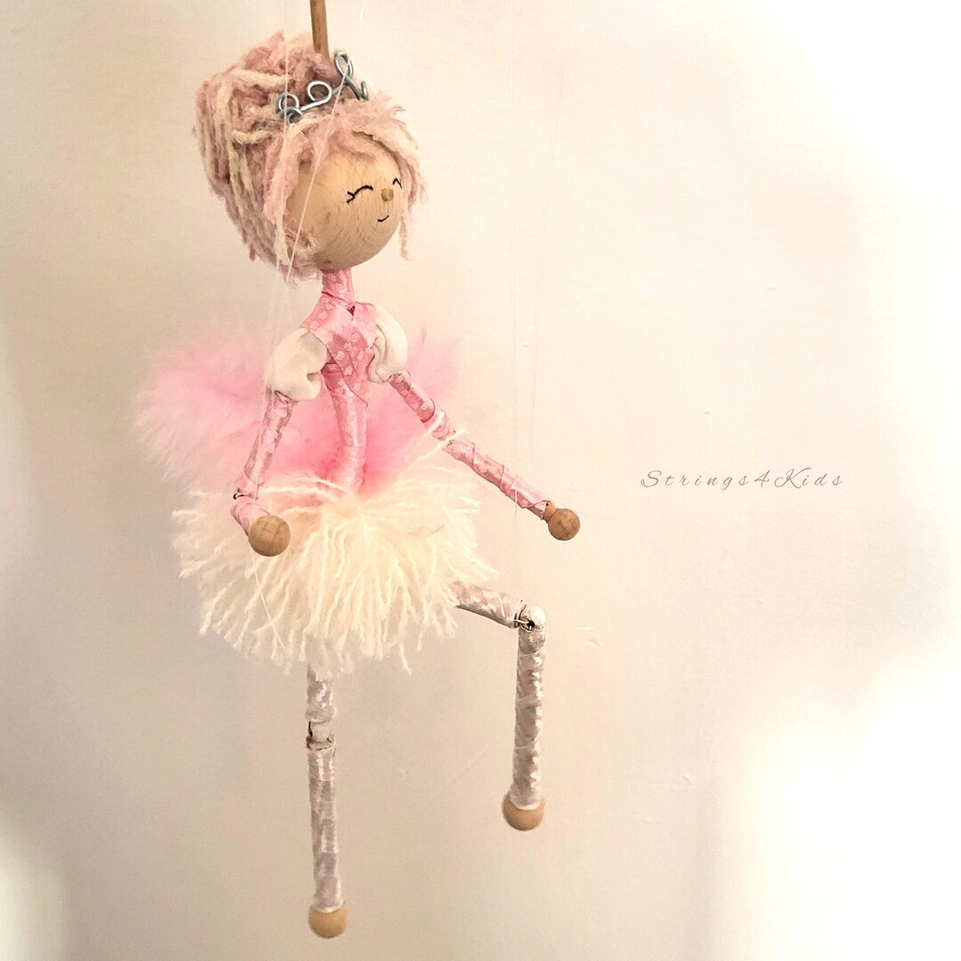 Pink Fairy String Puppet - Etsy