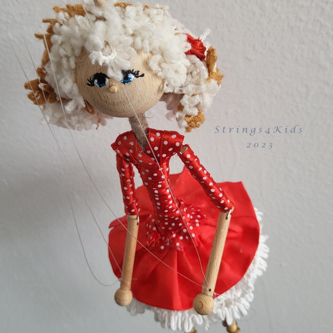 Curly Hair String Puppet - Etsy