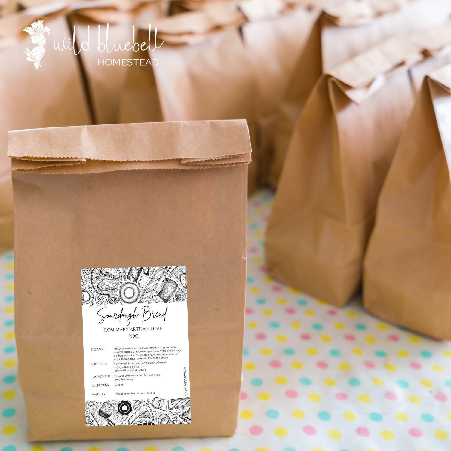 Editable Sourdough Baker Label Template Pack, Printable Bread Label ...