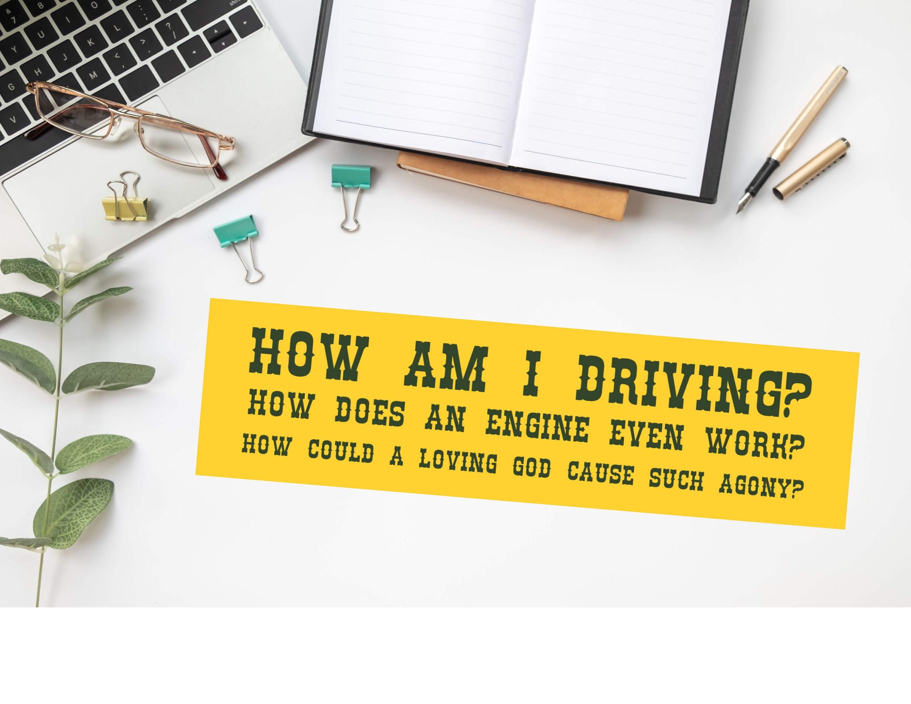 How Am I Driving Bumper Sticker - Etsy