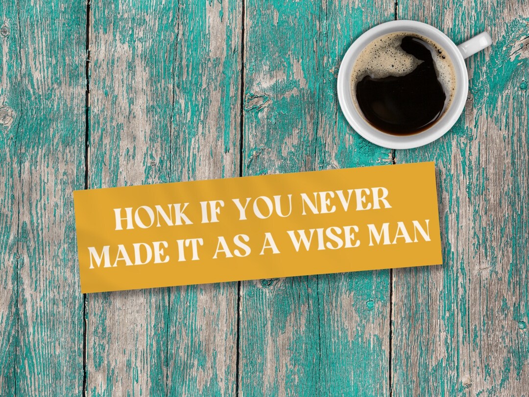 Honk If You Never Made It Bumper Sticker | Funny Bumper Sticker, Y2K ...