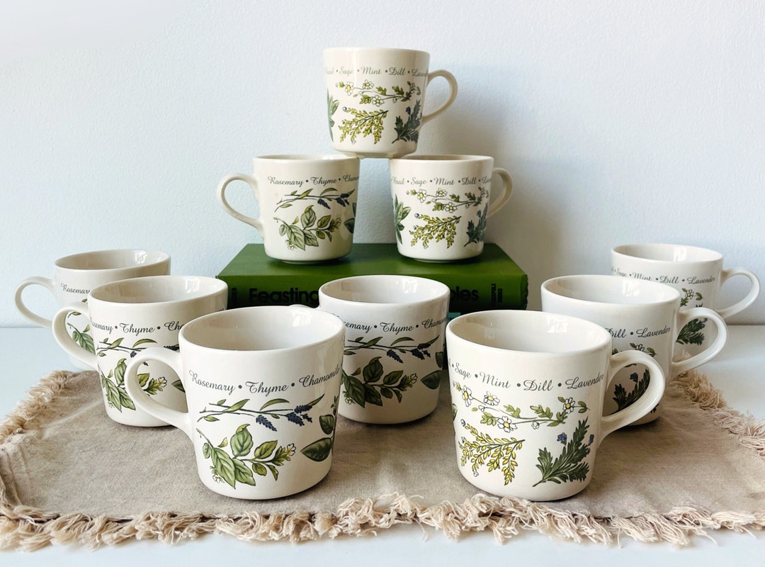 Corelle Impressions Thymeless Herbs Cups. Set of 10 Corelle Thymeless ...
