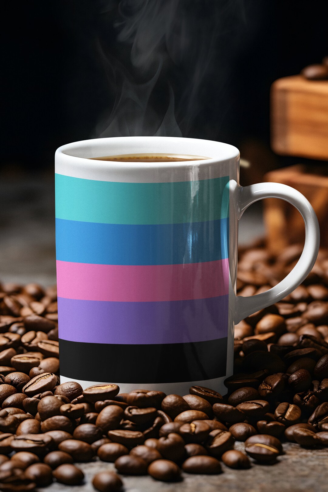 Colorful Striped Mug-fun and Vibrant Tea and Coffee Cup. - Etsy