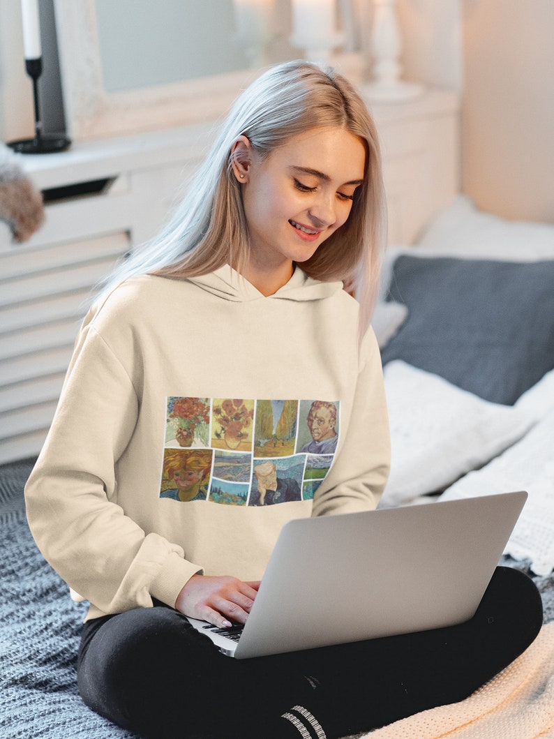 Van Gogh Art Hoodie, Van Gogh Print, Cozy Renaissance Hoodie. - Etsy