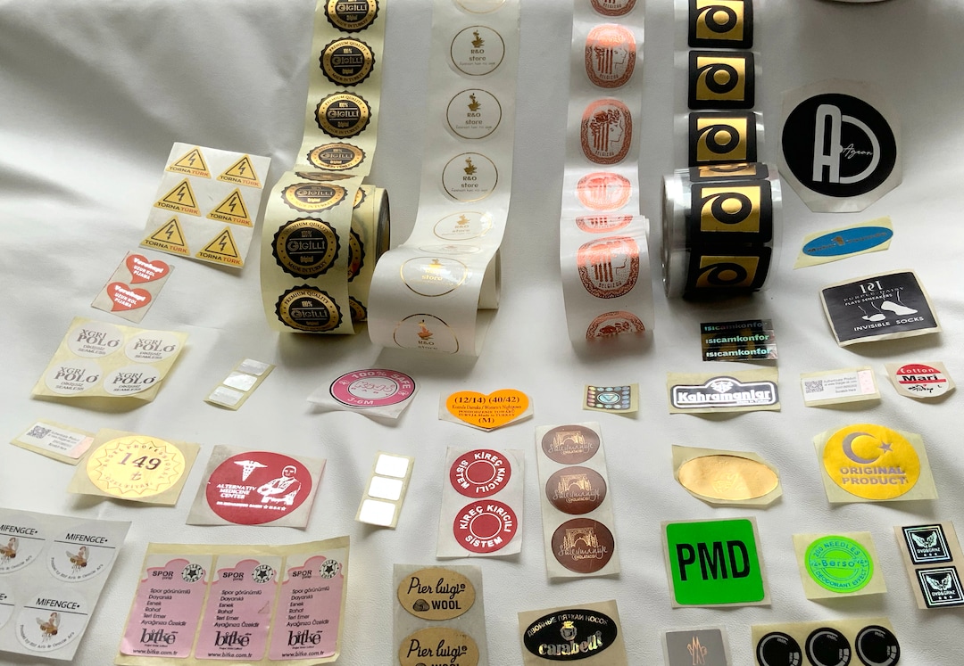 Custom Transparent Sticker 1000 Pcs Gold Foil Clear Stickers, Silver ...