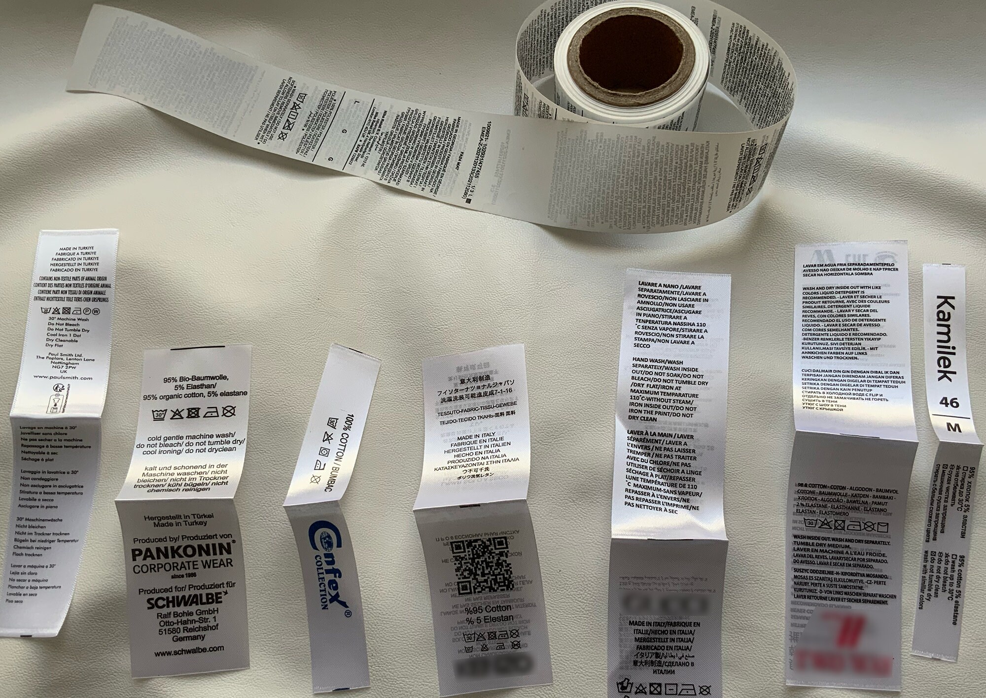 100-1000 Pcs Satin Wash Labels, Handmade Product Labels, Custom Made ...