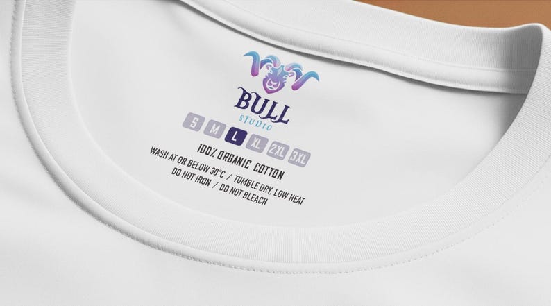 35 Pcs. Tagless Clothing Labels, T-shirt Neck Label - Tagless Logo ...