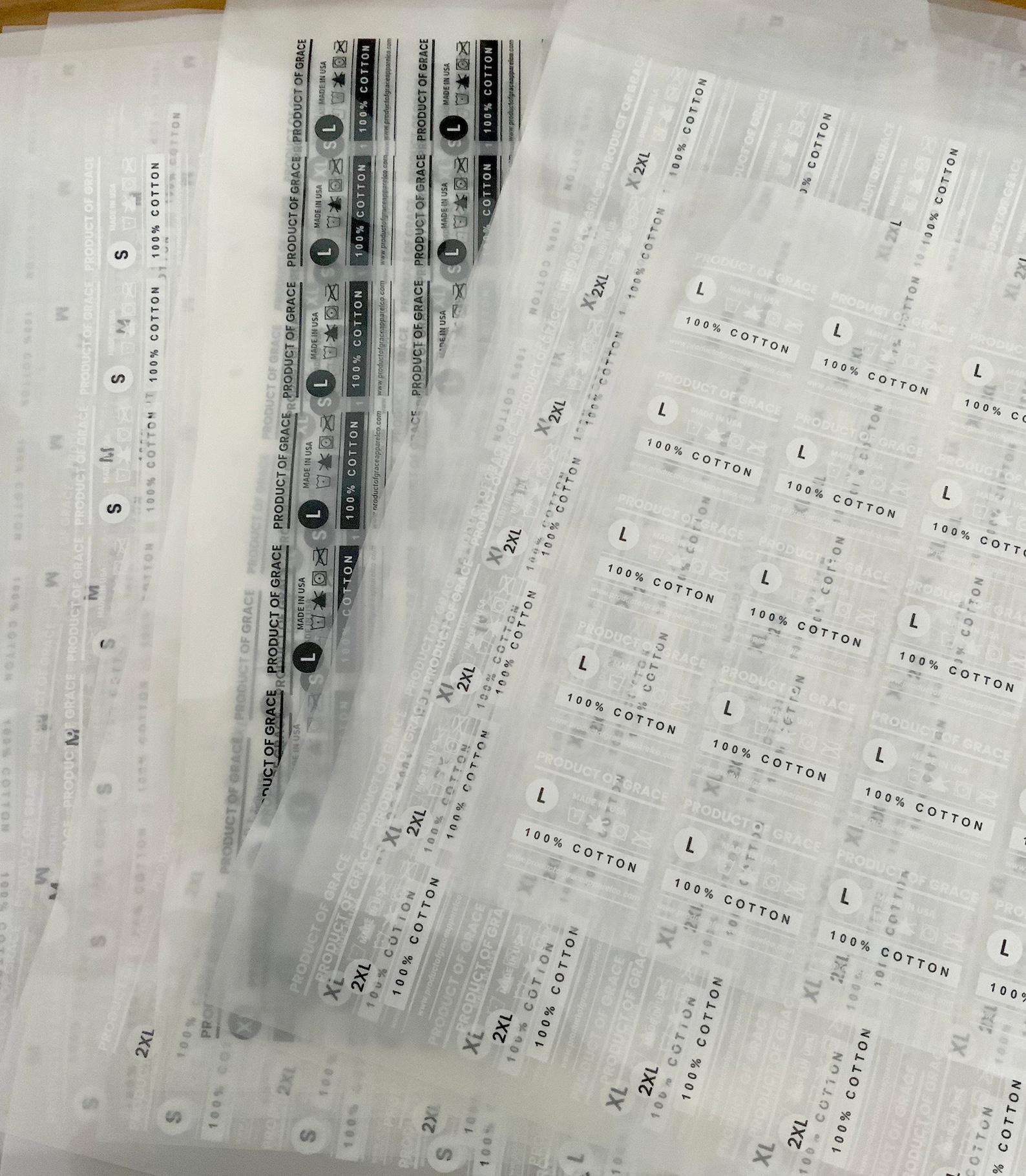 150 Pcs. Tagless Clothing Labels, Custom Neck Labels, Custom Heat ...