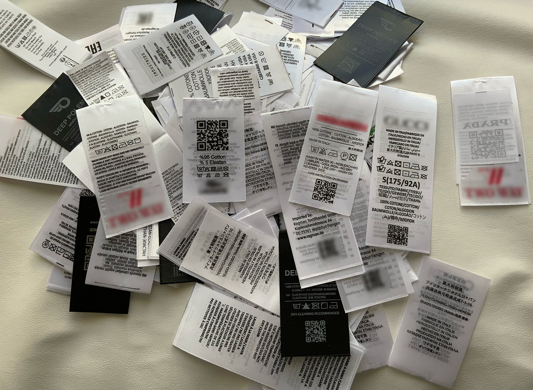 100-1000 Pcs Satin Wash Labels, Handmade Product Labels, Custom Made ...