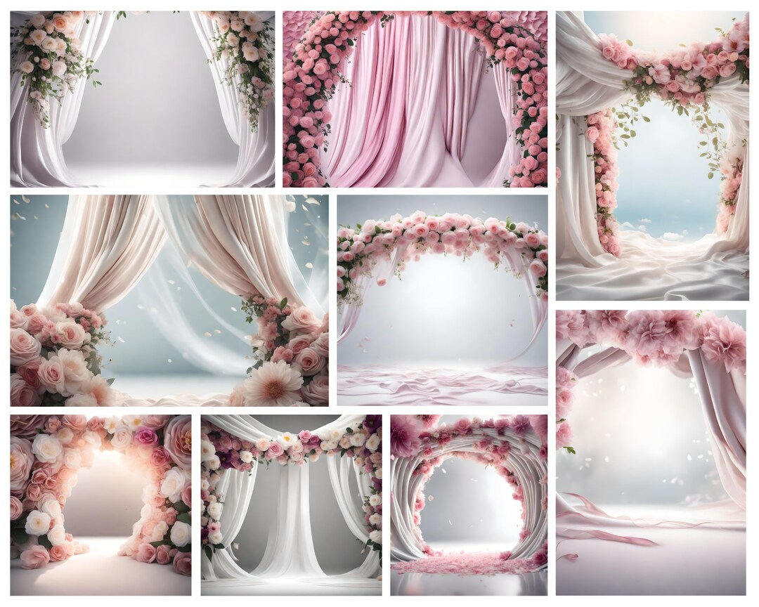 9 Birthday Digital Backdrops, Studio Backdrops Photoshop Overlays ...