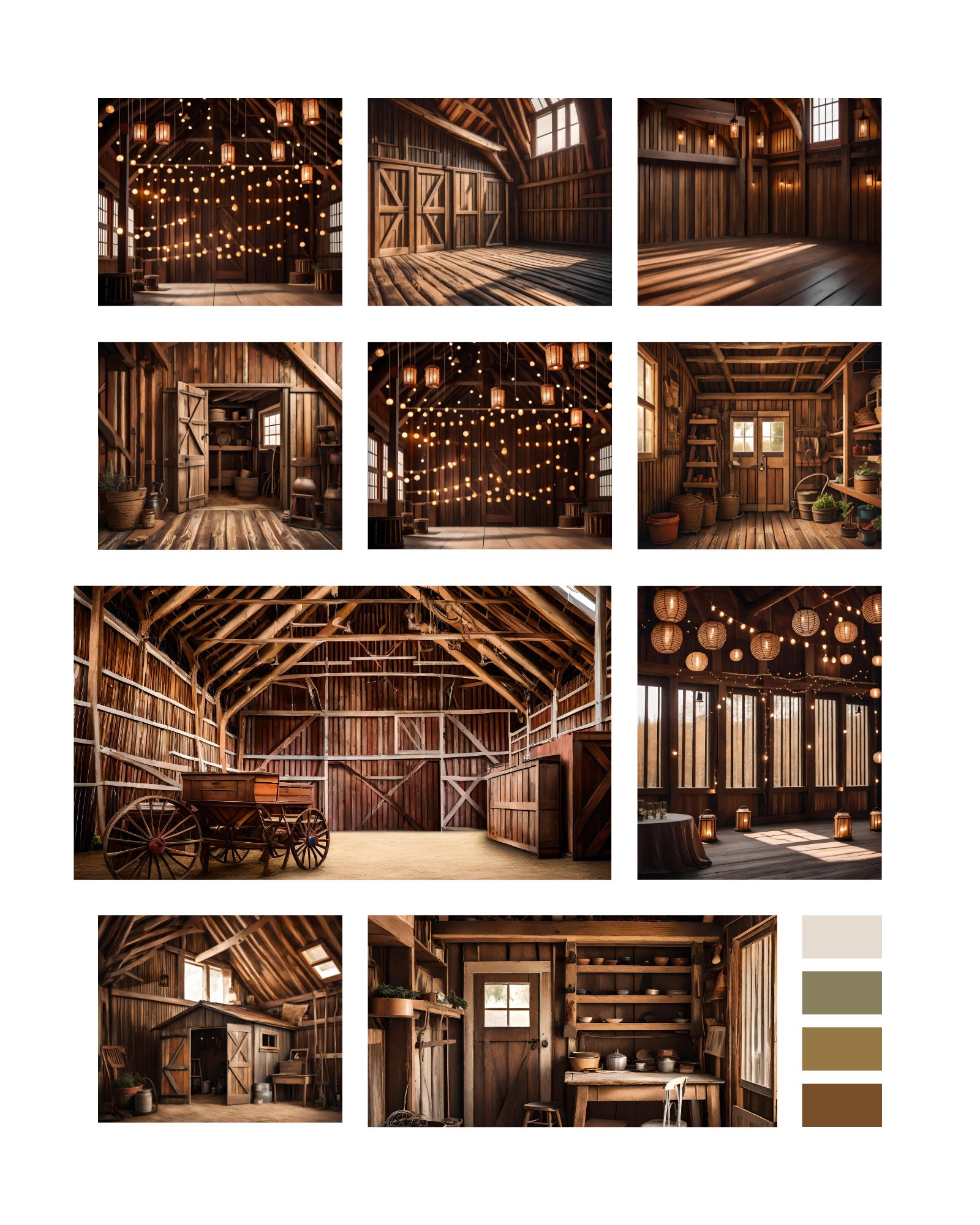 12 Digital Backgrounds Rustic Wood Barn Walls Digital Photography ...