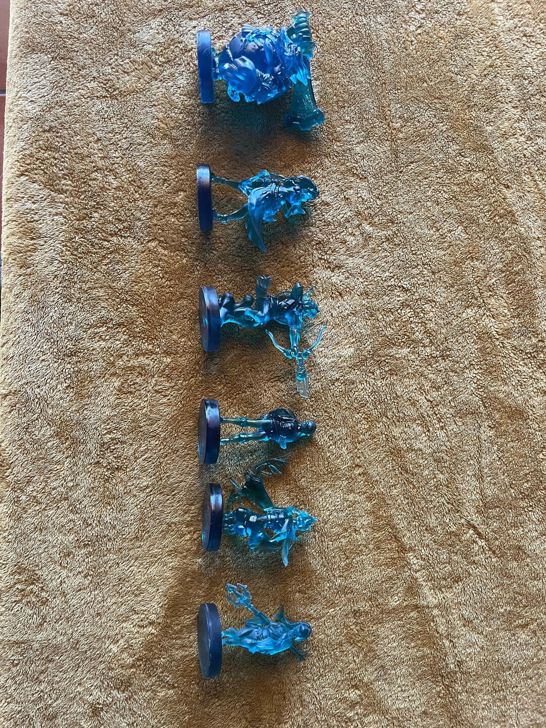 6 Clear Blue 3d Printed Zelda Figurines - Etsy