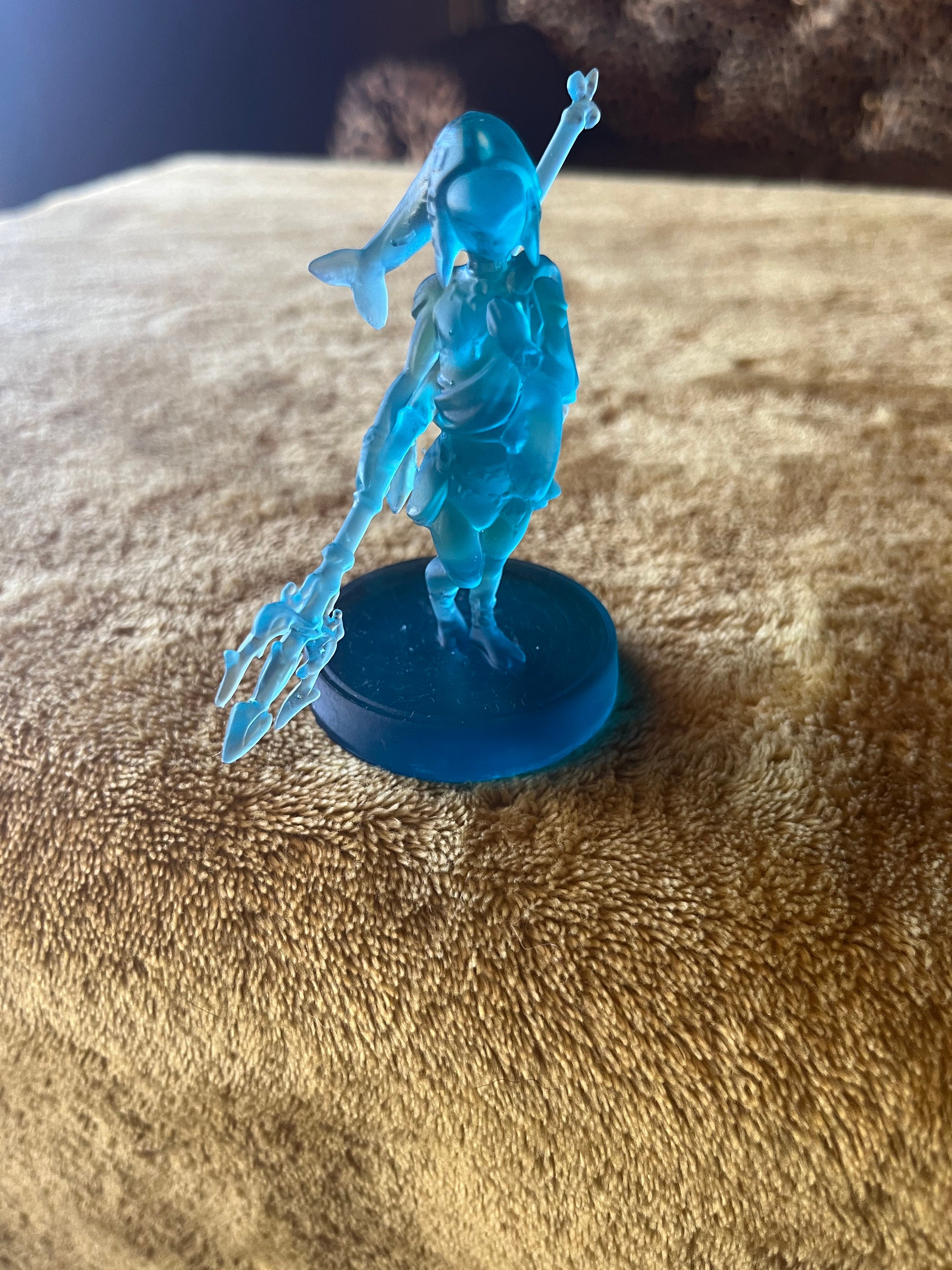 6 Clear Blue 3d Printed Zelda Figurines - Etsy