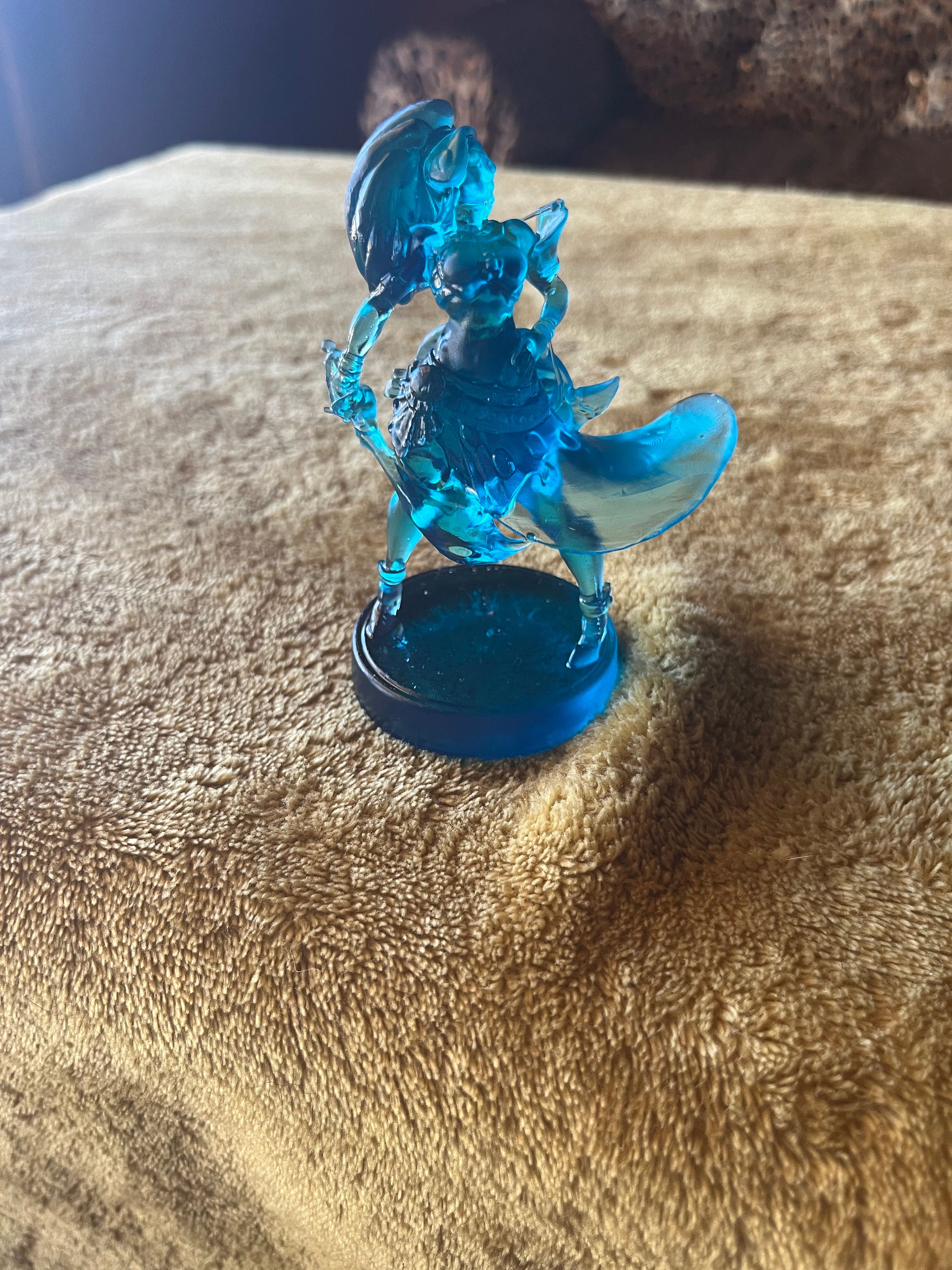 6 Clear Blue 3d Printed Zelda Figurines - Etsy