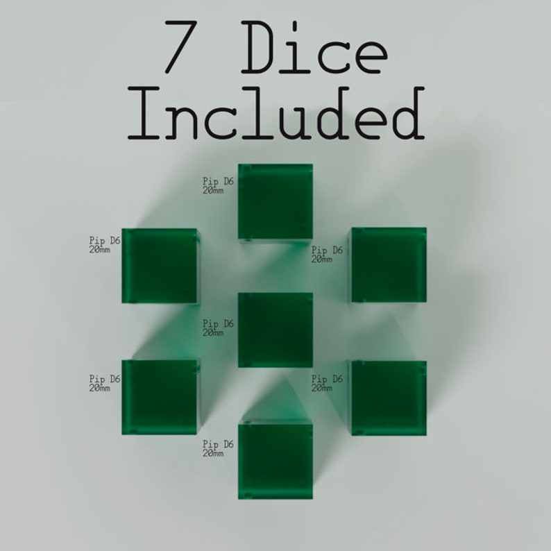 Ready to Print Sharp Edge Pip D6 Dice Masters for 3D Printing Oversize ...